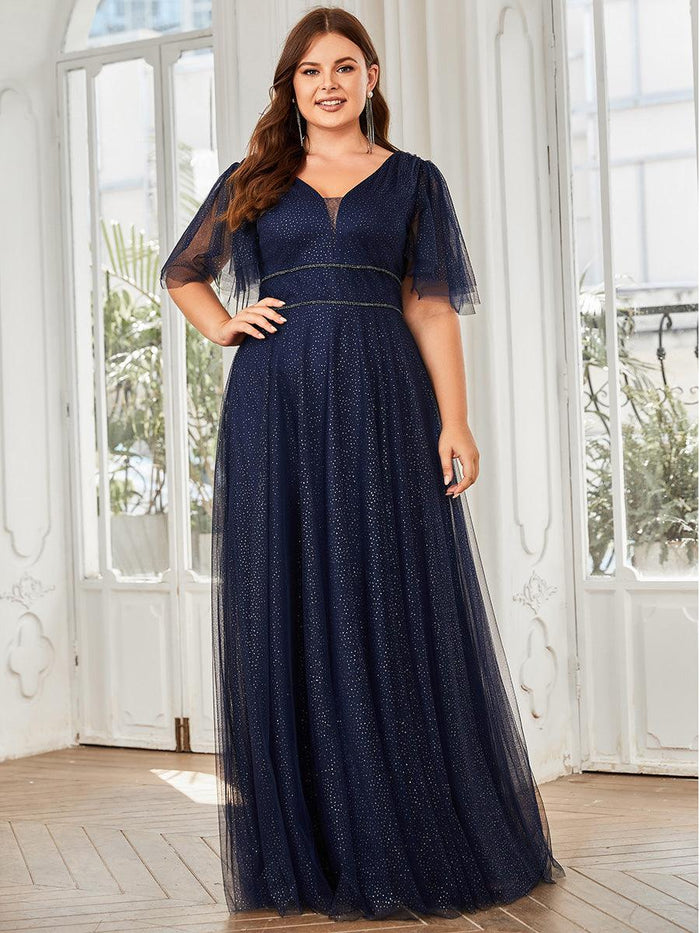 Robe de soirée élégante en tulle | Femmes Maxi Robes Taille Haute ...