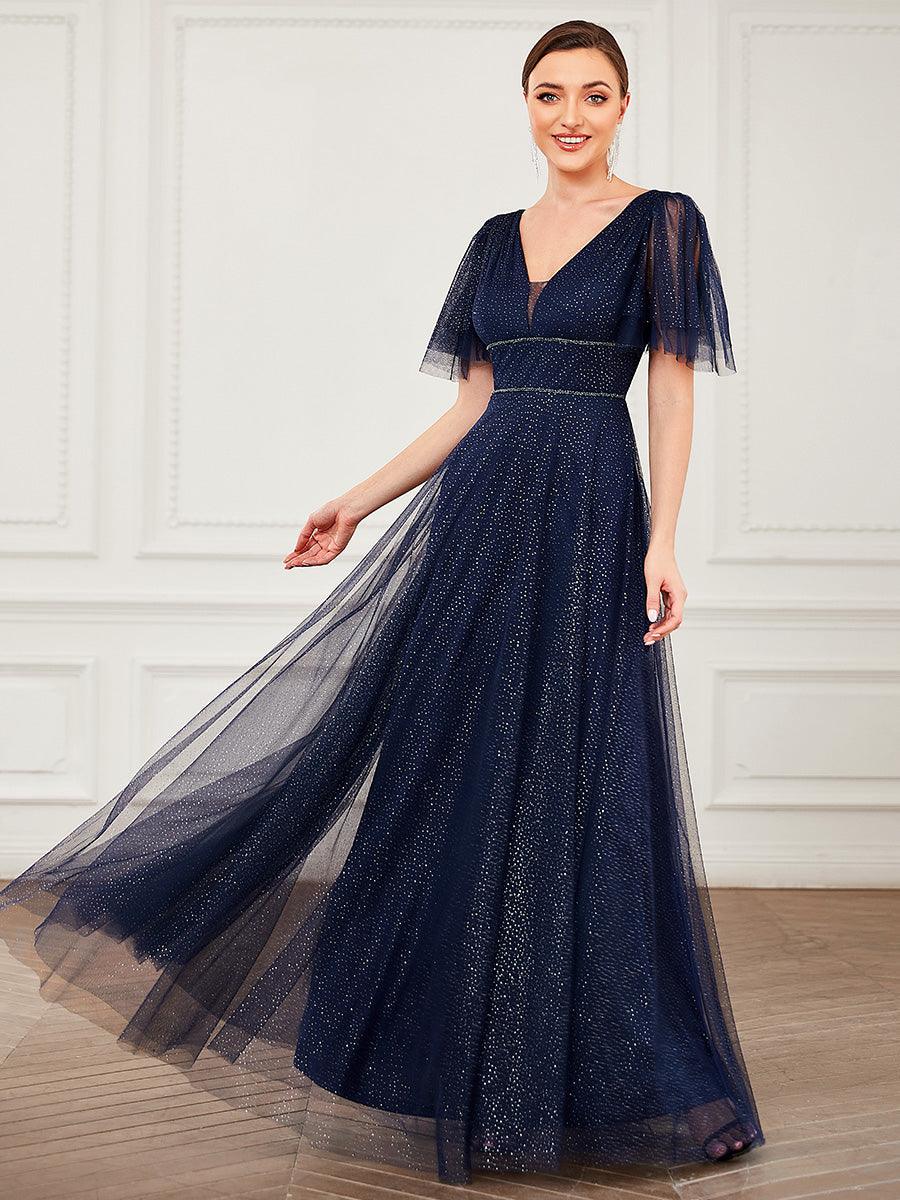 Robe de soirée élégante en tulle | Femmes Maxi Robes Taille Haute ...
